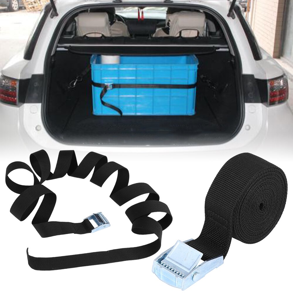 1PC Black Buckle Belt Car Cargo Strap Strong Rratc... – Vicedeal