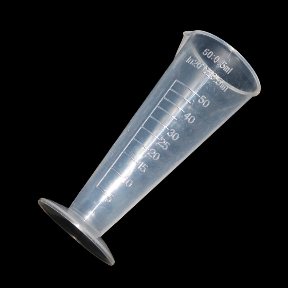50ml Translucent Plastic Cone Measuring Cylinder G... – Vicedeal