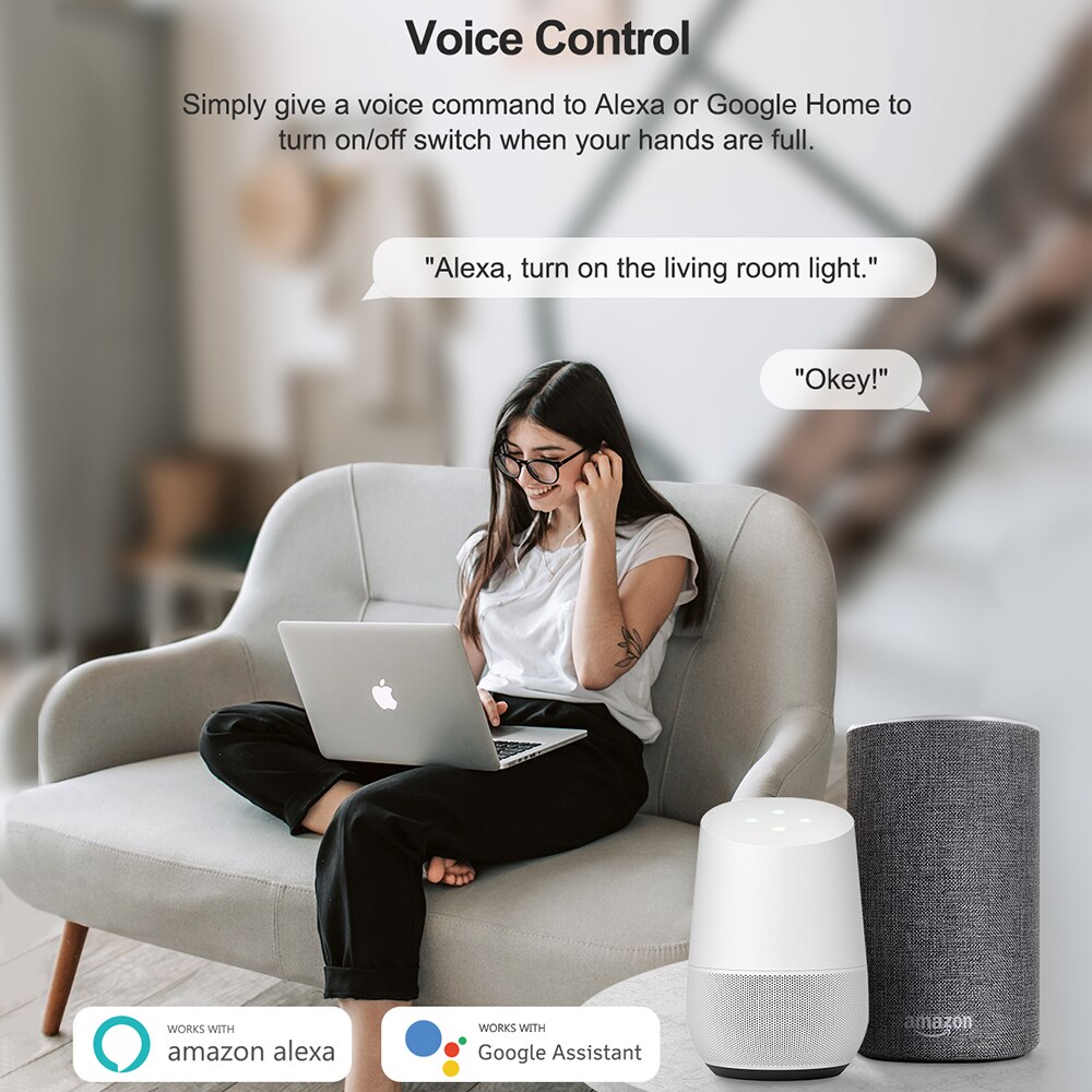 16A Tuya Wifi Smart Leven Remote Voice Schakelaar ... – Grandado