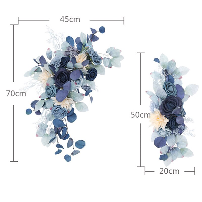 2PCS/Set Artificial Garland Wedding Arch Props Wel... – Grandado