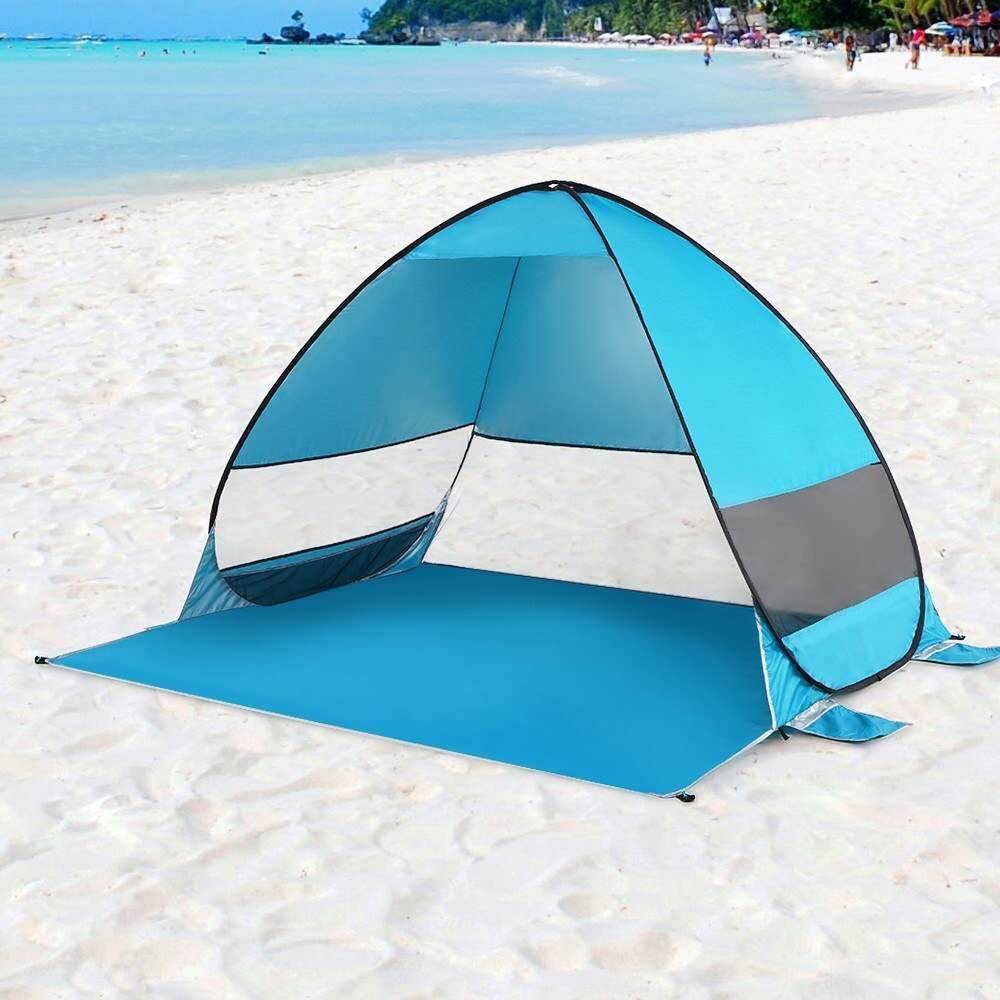 Automatic Pop Up Beach Tent Cabana Portable UPF 50... – Grandado