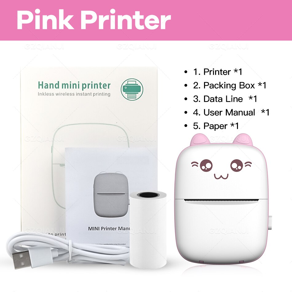 Mini Tasche Drucker Bluetooth Thermische Foto Druc... – Grandado