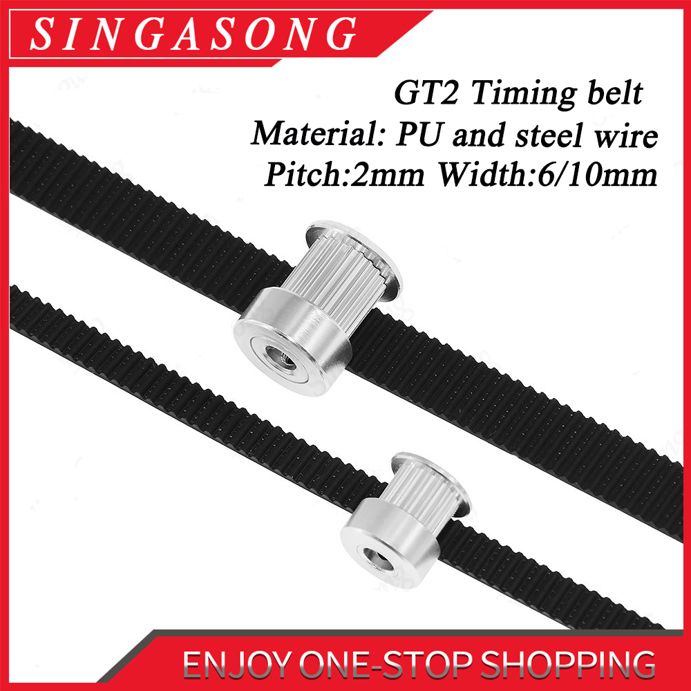 6mm PU with Steel Core timing belt GT2 Timing belt... – Grandado