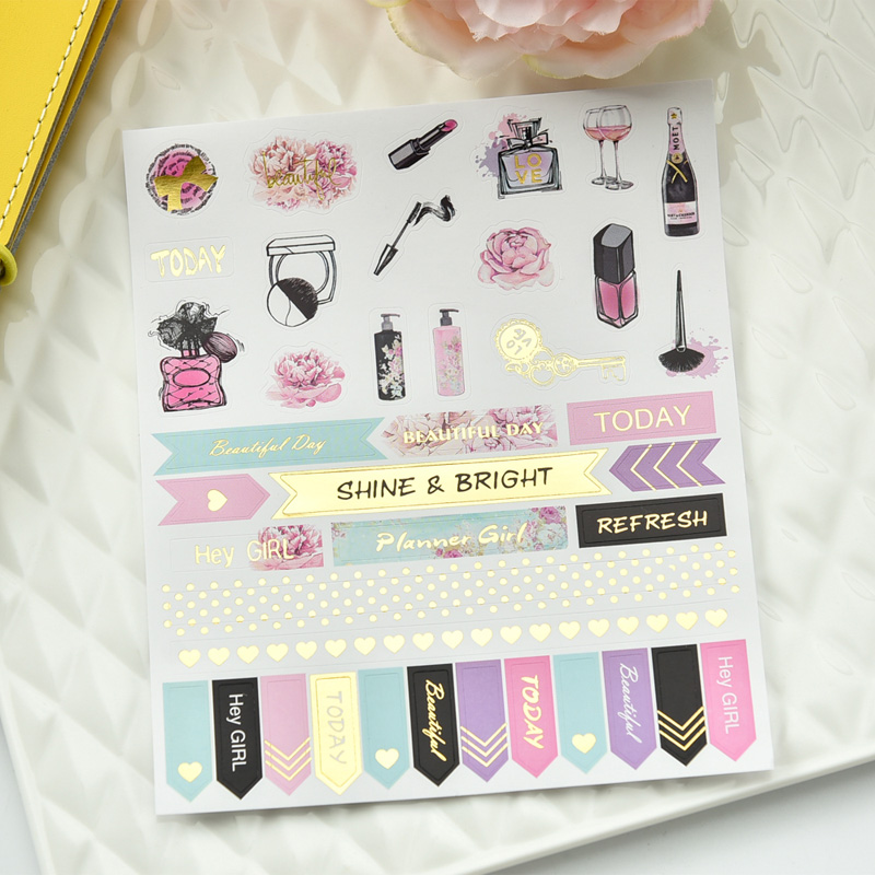 ZFPARTY Sweet Weekend Gold Foil Self-adhesive Stic... – Grandado