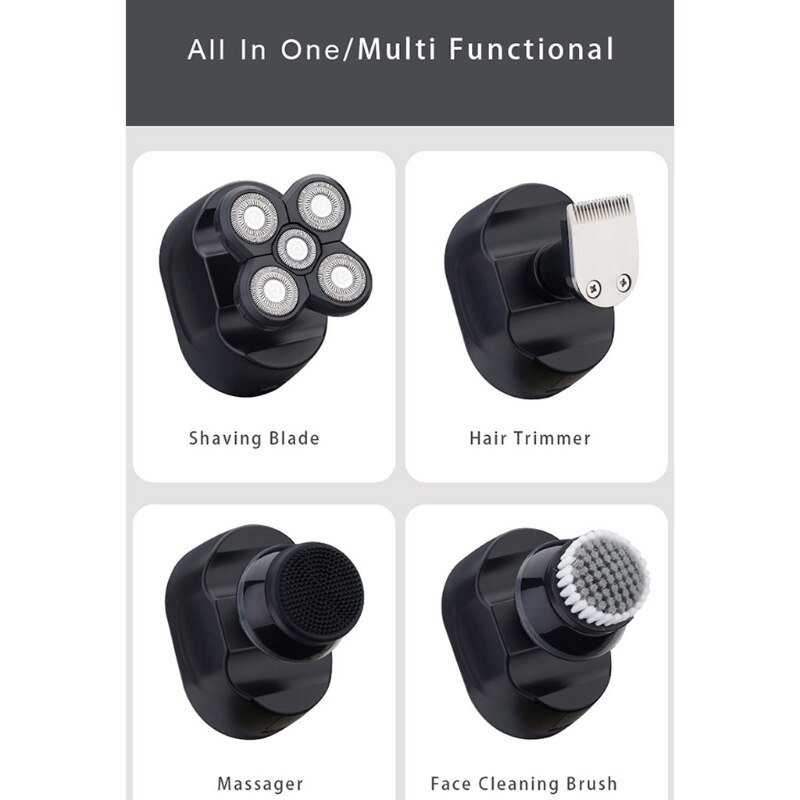 6 in 1 Electric Shavers for Men Bald Head Razors R... – Grandado