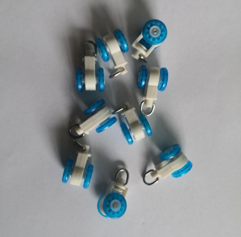Blue Wheel curtain Roller pull rope type pulley – Grandado