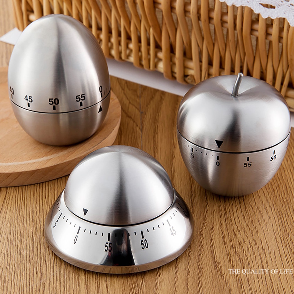 Kitchen timer stainless steel cooking eggs 60 minu... – Grandado