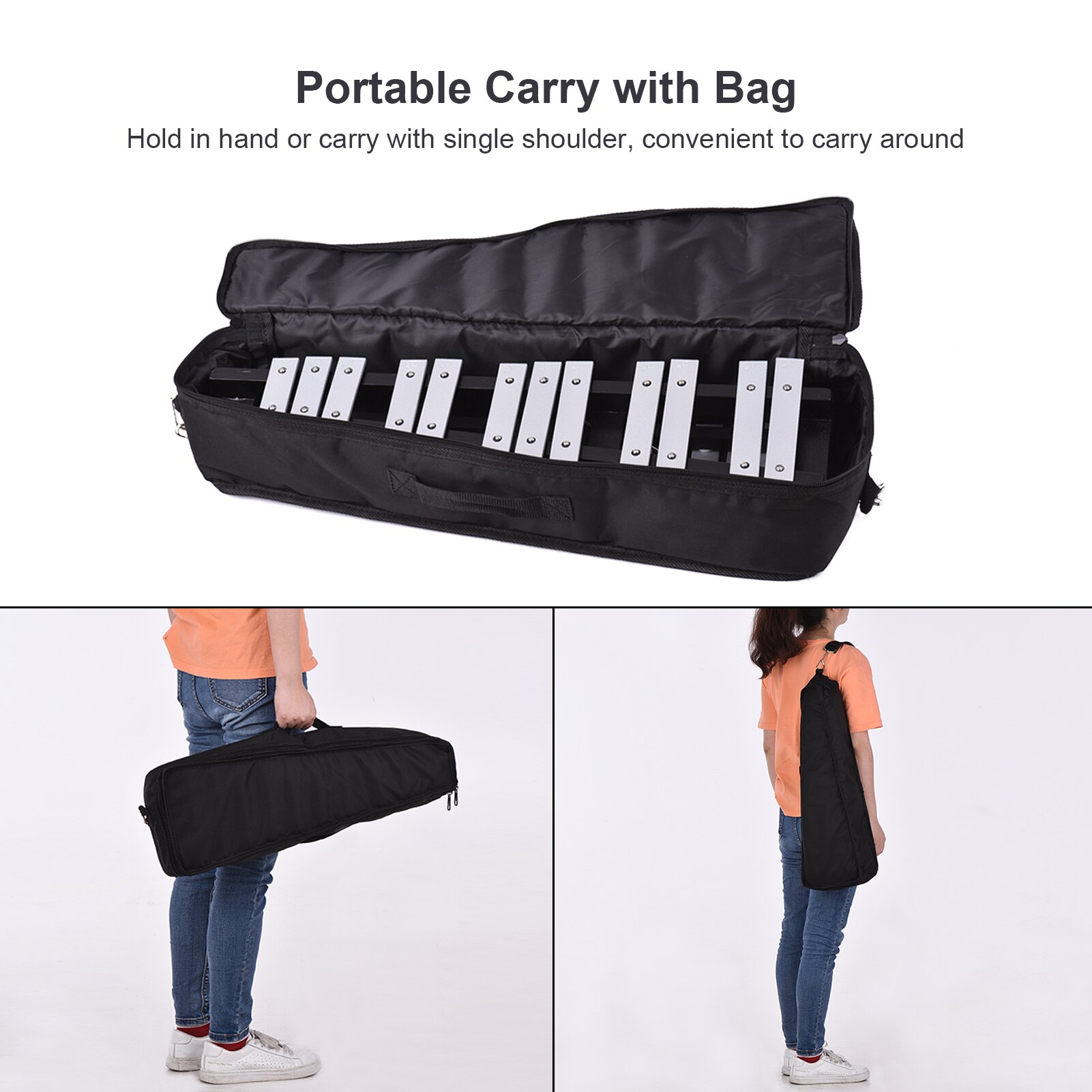 Foldable 30 Note Glockenspiel Xylophone Wooden Fra... – Grandado