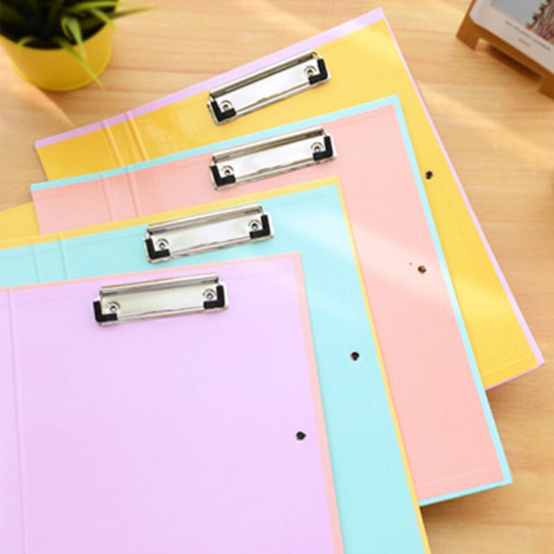 Mooie Cartoon Effen Kleur A4 Flip Clip Student Pap... – Grandado