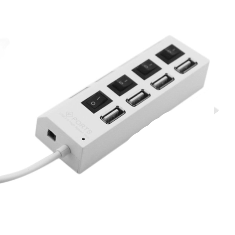 4 Port USB Hub 2.0 USB Splitter USB 2.0 Hub LED Wi... – Vicedeal