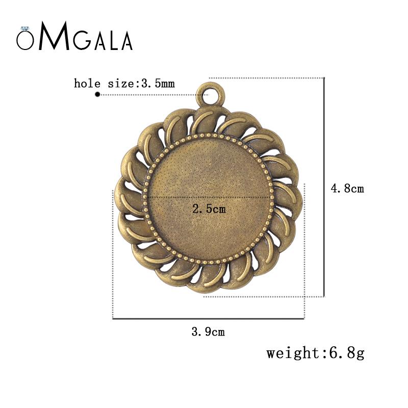 10 Stks/partij 25Mm Cabochon Basisafstelling Wiel ... – Vicedeal