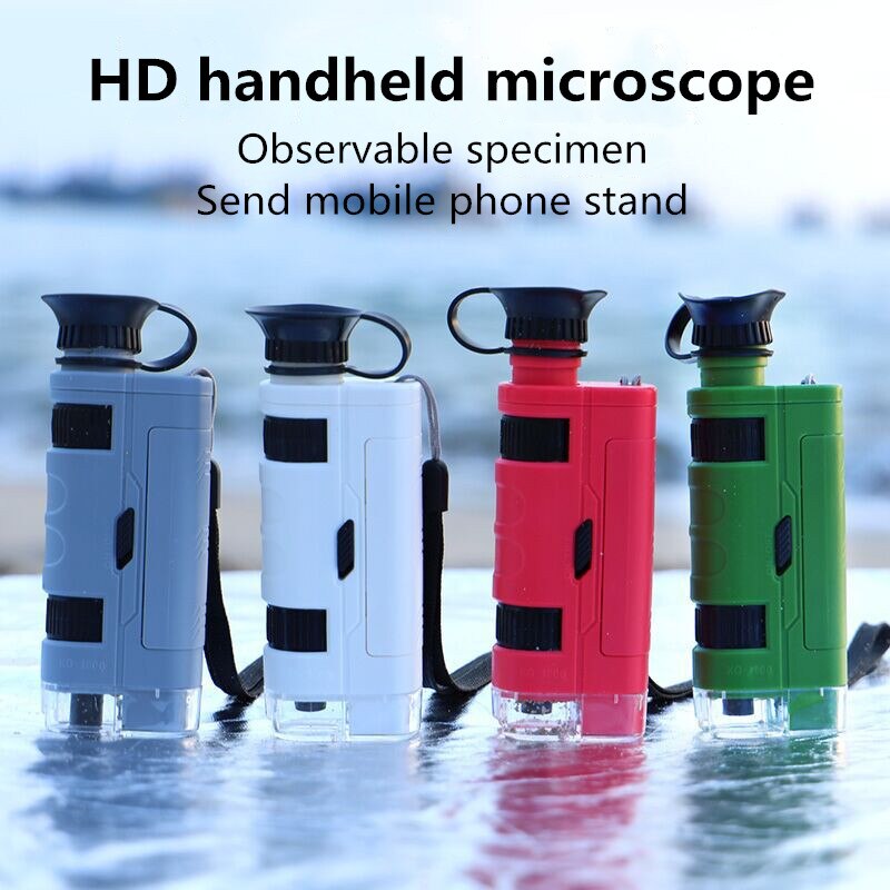 80X-120X zoom mobile phone microscope LED light ja... – Grandado