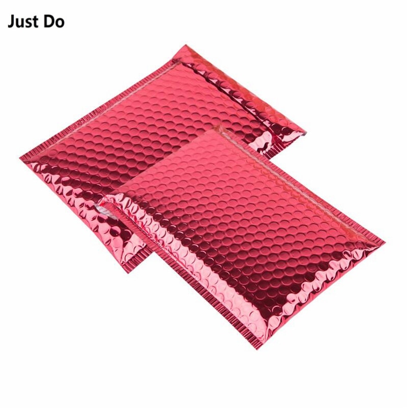 15*18cm Red Metallic Foil Bubble Mailers Aluminium... – Grandado