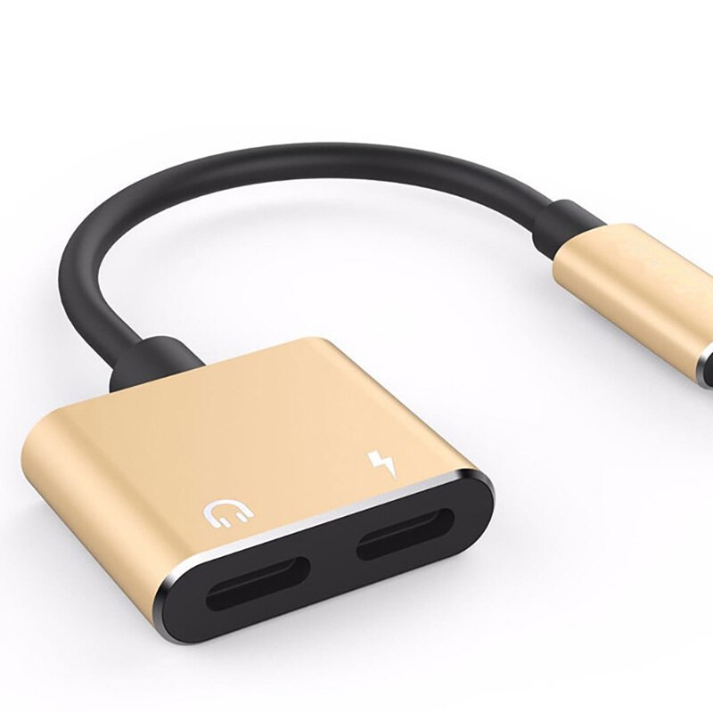 2-in-1 Male to Dual Lightning Jack Female Adapter ... – Vicedeal