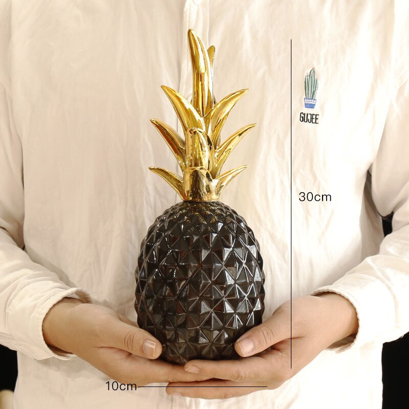 Nordic Ins Golden Ceramics Pineapple Shaped Gold B... – Vicedeal