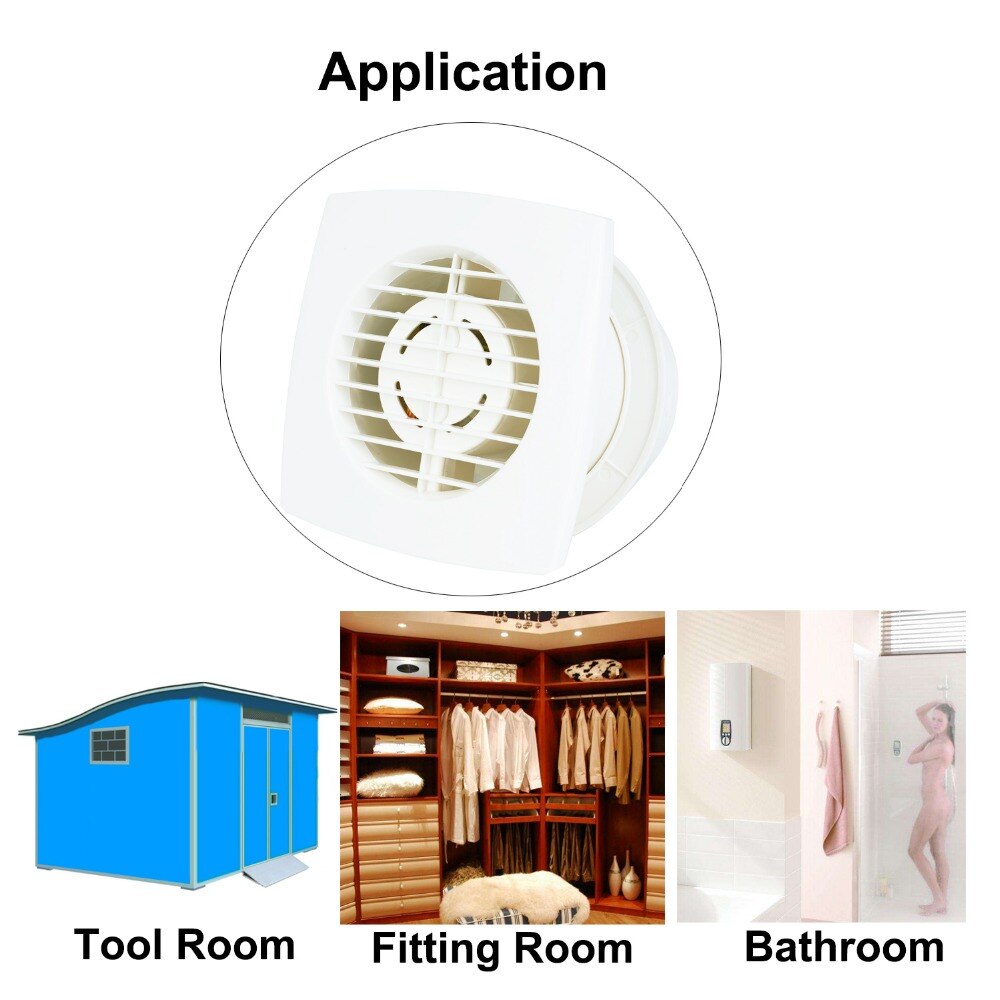 Hon&Guan 4'' Silent Air Extractor for Bathroom Bat... – Vicedeal