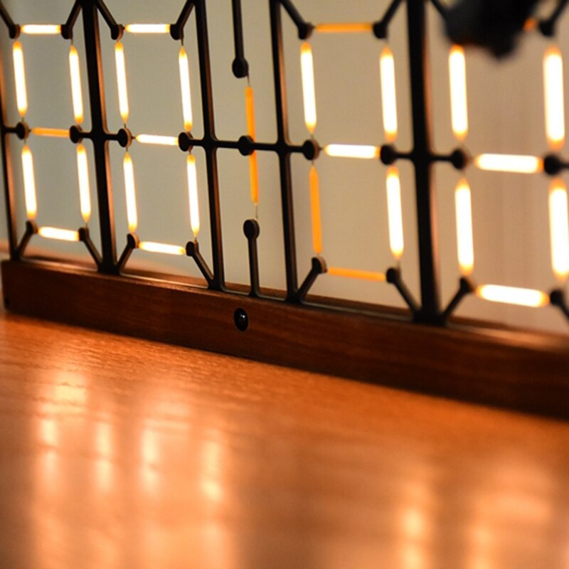 LED Clock Pseudo Glow Hollow Clock Electronic Cloc... – Vicedeal