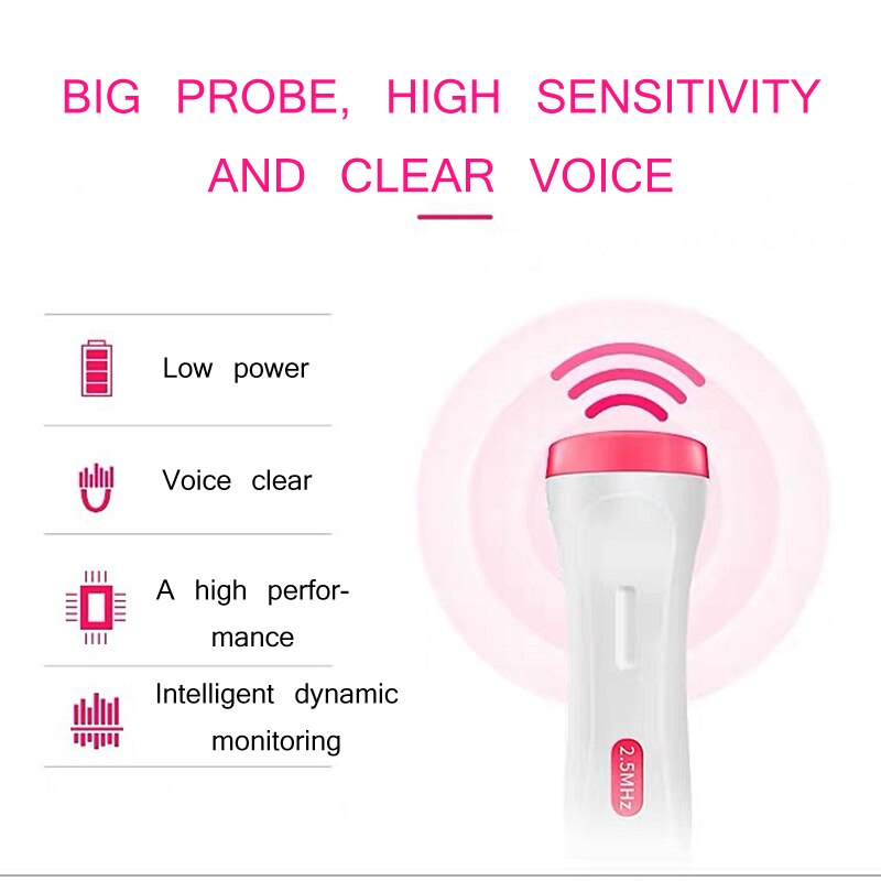 Electronic Fetal Feeling Fetal Doppler For Pregnan... – Vicedeal