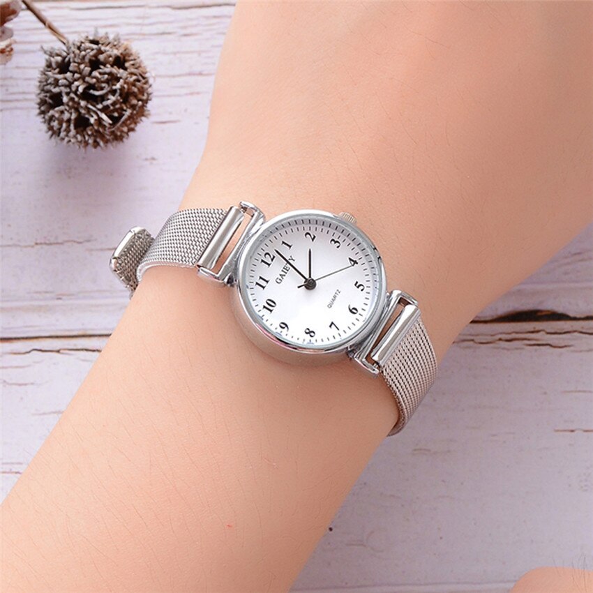 Luxury Silver Watches Women Blue Stainless Steel M... – Vicedeal