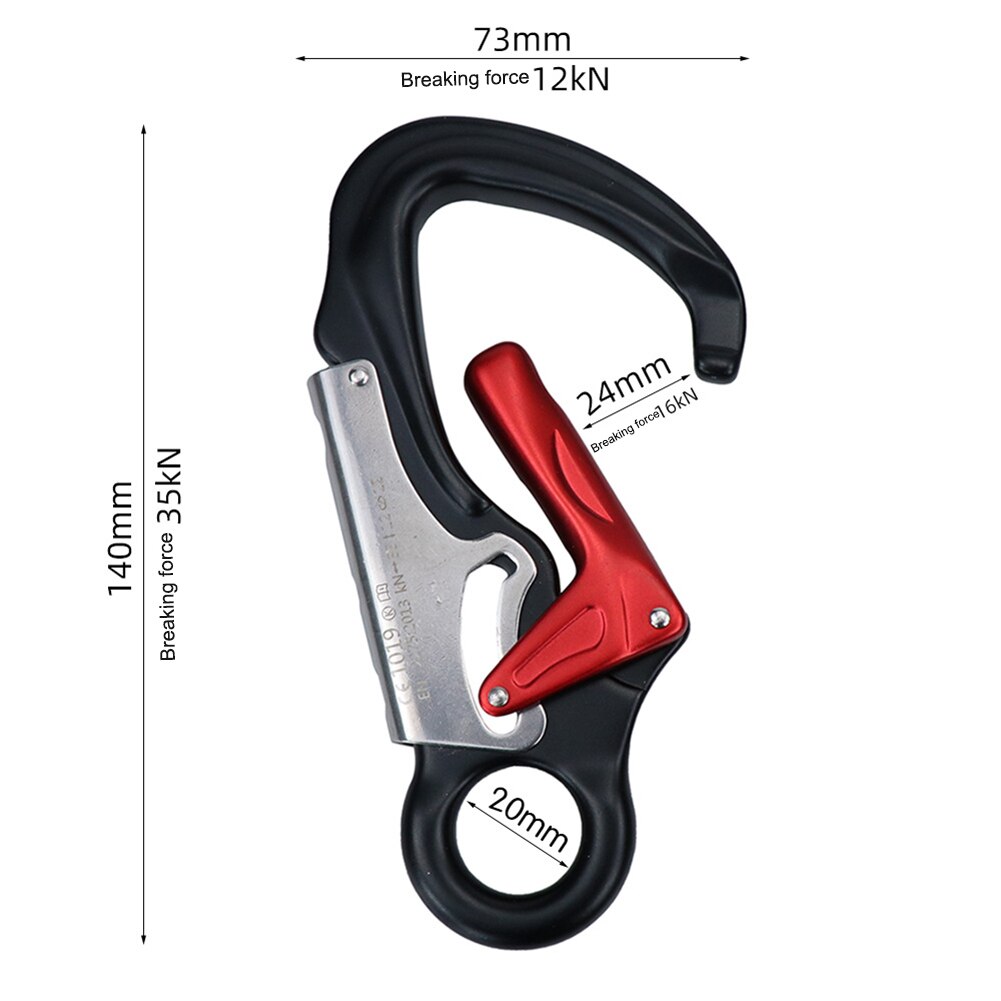 35KN Aviation Aluminum Alloy Carabiner Anti-skid O... – Grandado