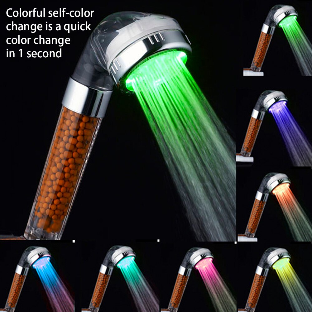 3-Kleuren Led Bad Douche Verstelbare Jetting Douch... – Grandado