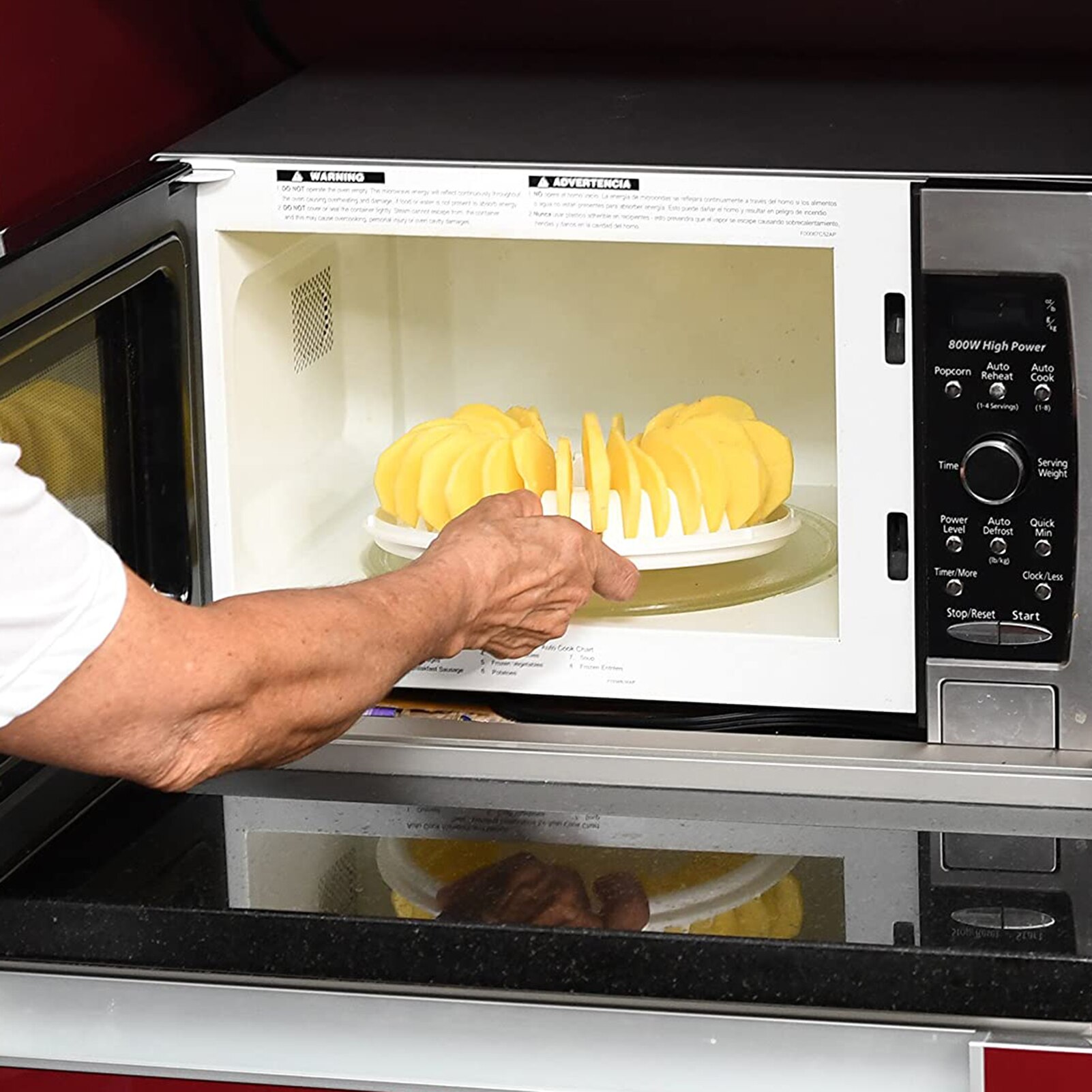 Microwave Oven Kitchen Potato Fruit Crisp Chip Mak... – Grandado