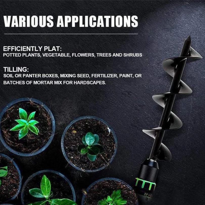 1pcs Garden Auger Planter Spiral Drill Bit Flower ... – Grandado