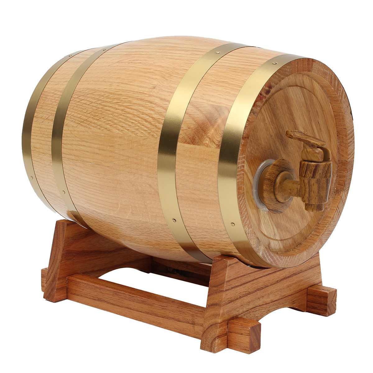3L Beer Brewing Keg Vintage Wood Oak Timber Wine B... – Grandado