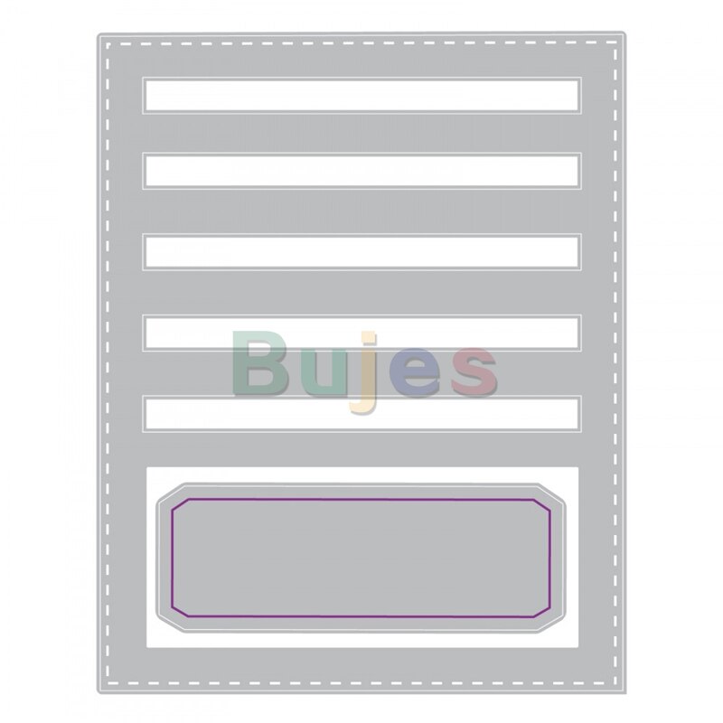 Sizzix Multi Color Thinlits Die Set Stitched S Grandado 3398