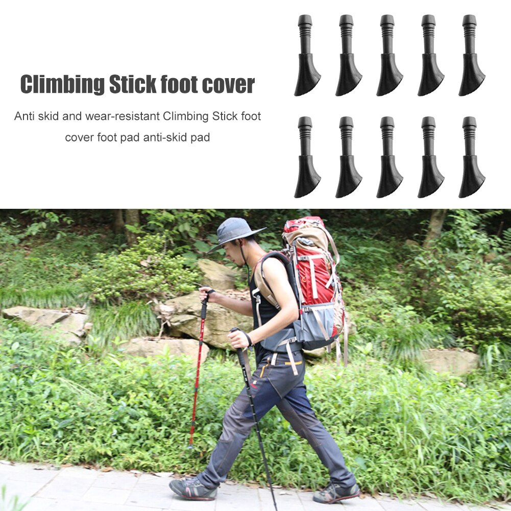 10pcs Anti-slip Trekking Pole Tip Protector Portab... – Grandado