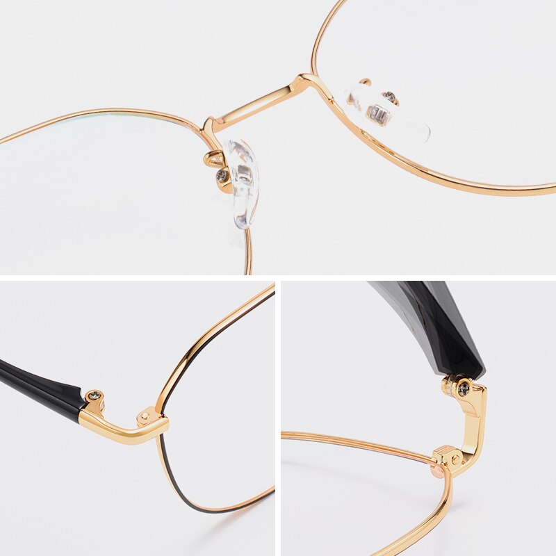 UNIEOWFA Retro Round Clear Optical Glasses Frame W... – Grandado