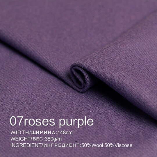 The Cloth 380g/m Weight Worsted Flannel Wool Fabri... – Grandado