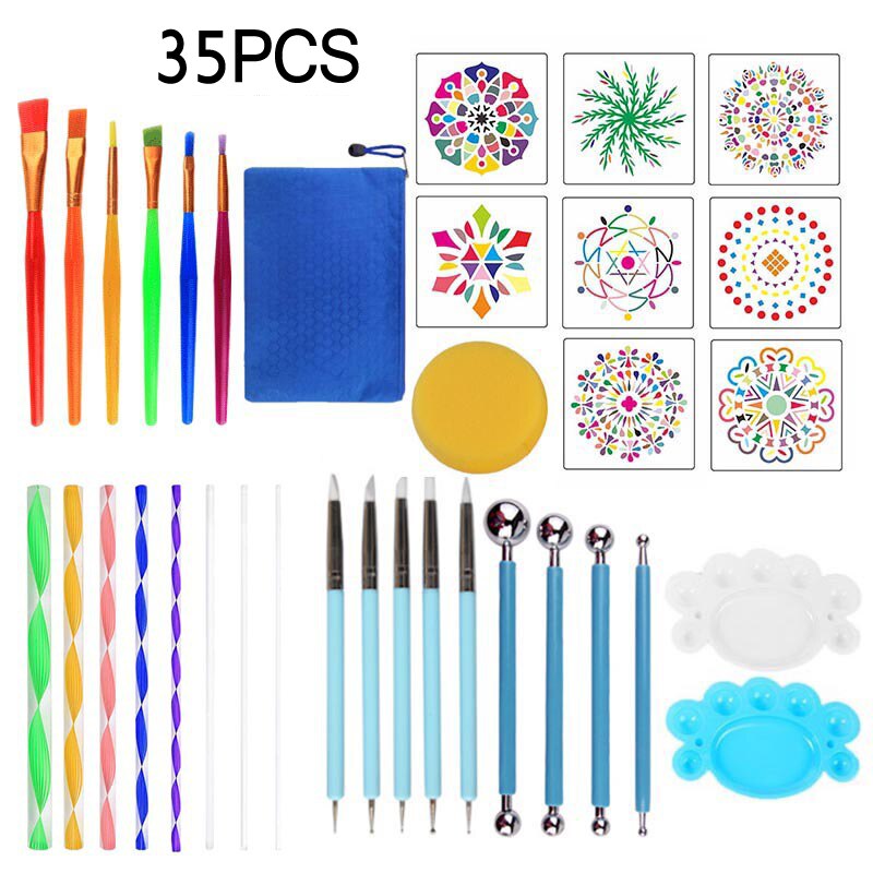 35pcs Mandala Dotting Tools Set For Painting Rocks... – Grandado