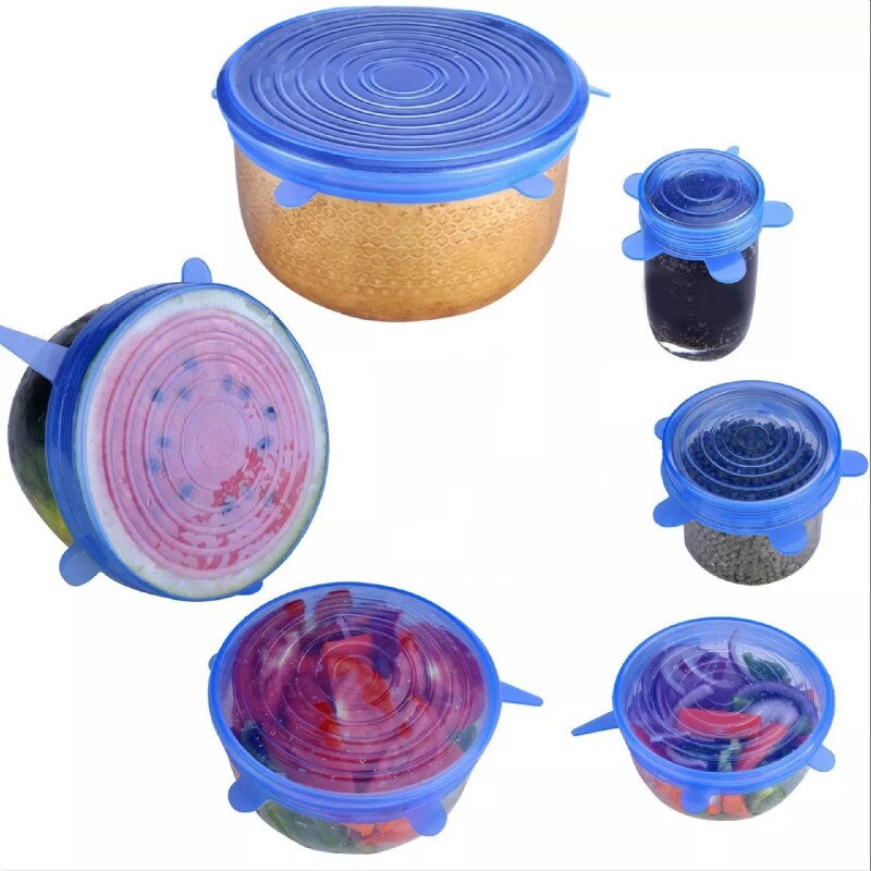 Wiederverwendbare silicon stretch deckel universal... – Vicedeal