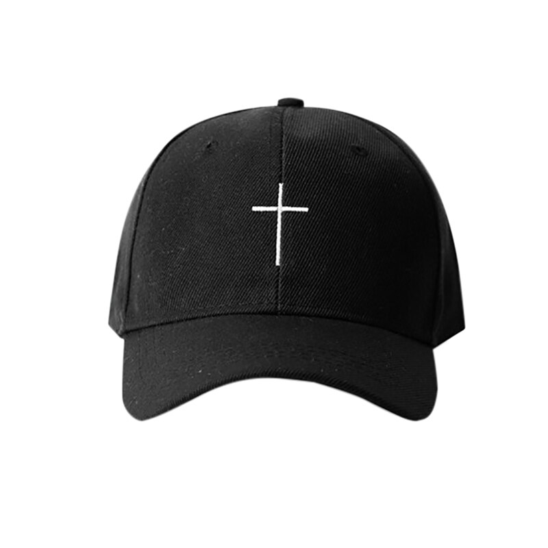 Baseball Caps Women Men Cross Embroidered Cotton H... – Grandado