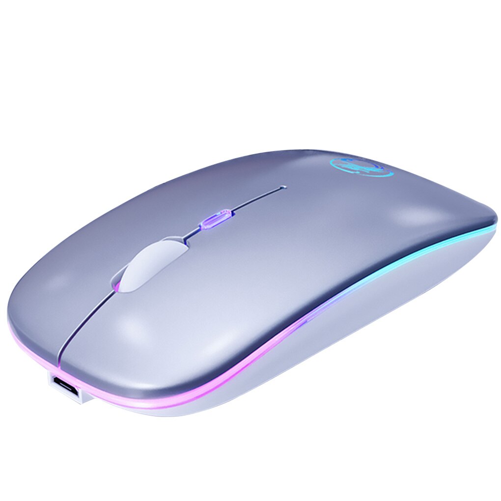 Wireless Mouse 2.4G RGB Rechargeable Mouse Wireles... – Grandado