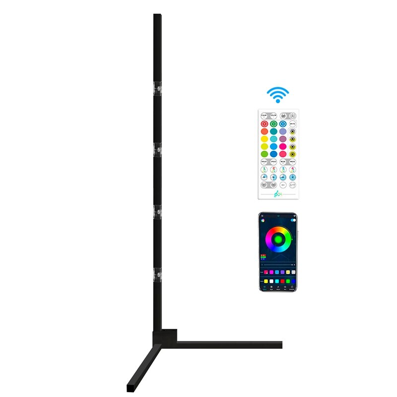 Dimmable Floor Lamp RGB LED Modern LED Corner Floo... – Grandado