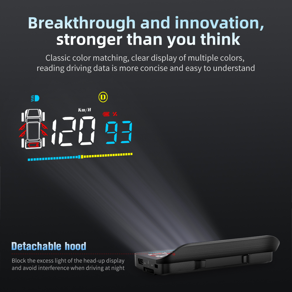 HUD E100 Head Up Display Speed Projector Speedomet... – Grandado