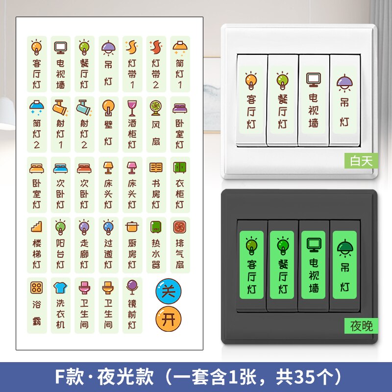 Electric box sticker switch logo sticker socket de... – Vicedeal