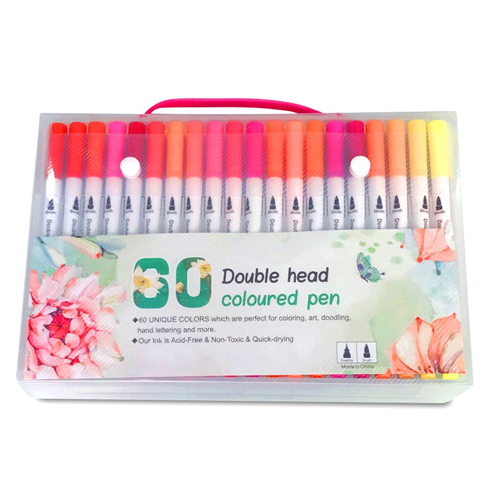 100 Colors Brush Pen Set Fabricolor Marker Pen Sof... – Grandado