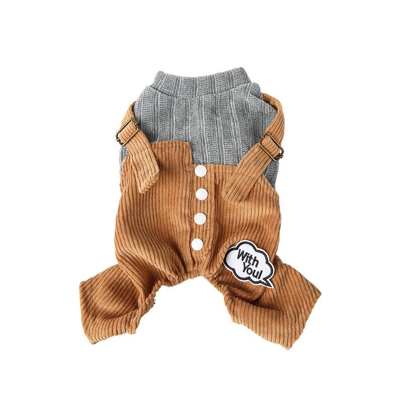 Dog Jumpsuit Overalls Winter Dog Clothes Pants Pup... – Grandado