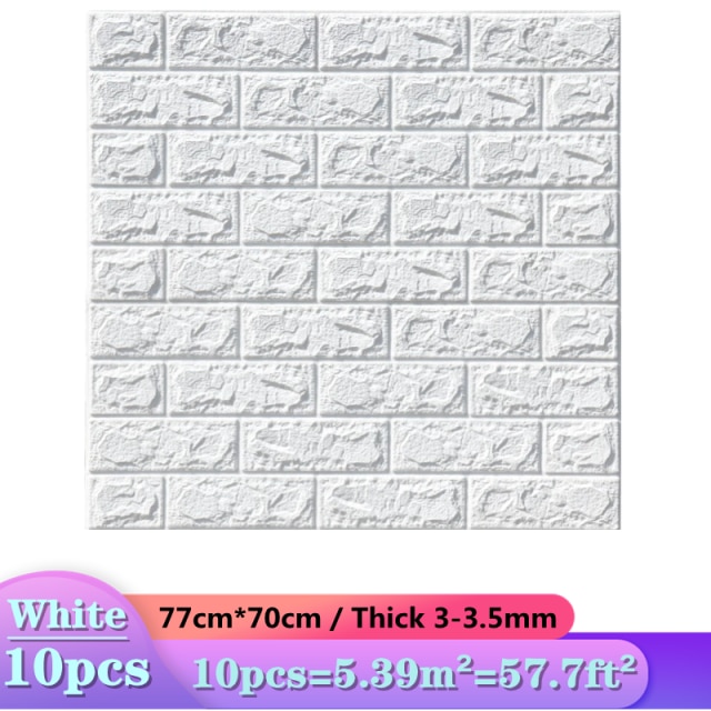 VIP 3D Wall Stickers Imitation Brick Waterproof Se... – Grandado