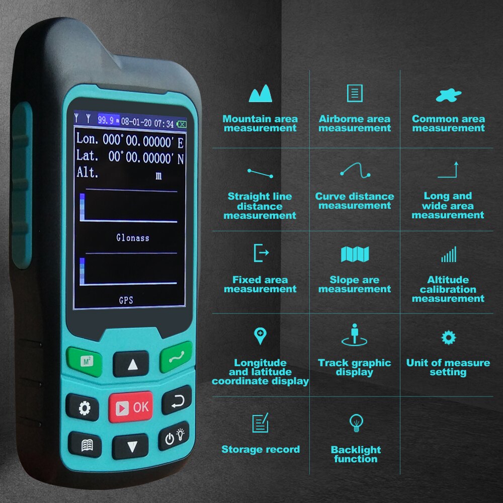 Mileseey GPS/Plough Land Meter MC8042 Handheld GPS... – Grandado