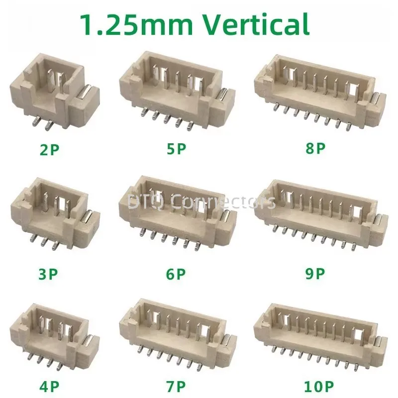 10PCS JST 1.25 1.25mm Connector SMD Vertical /Hori... – Grandado