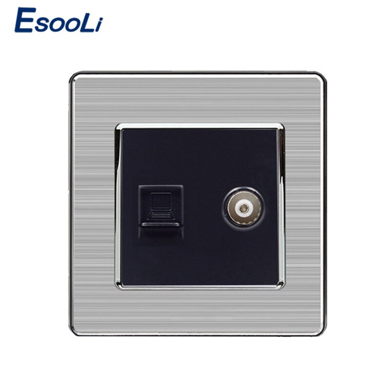 Esooli 2 Gang RJ45 Internet Data Computer Jack CAT... – Vicedeal