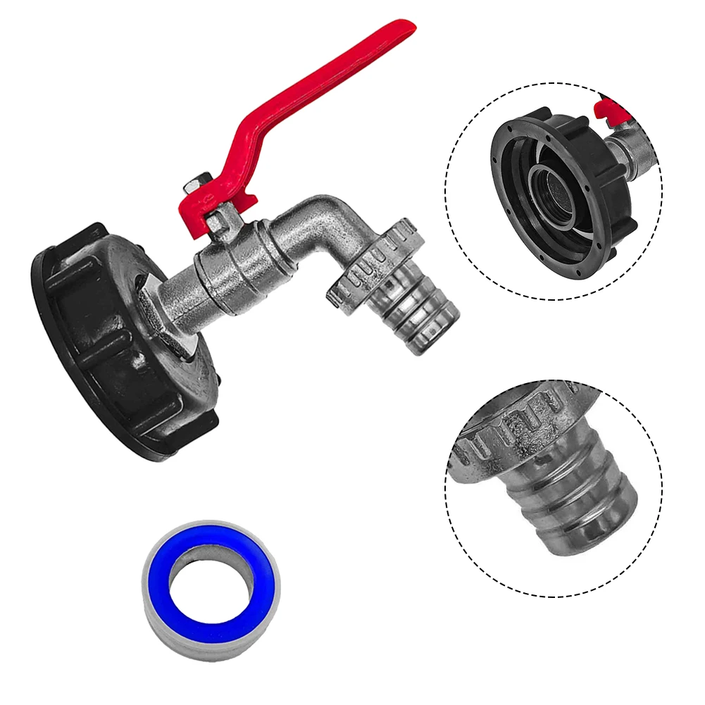 1 set Outlet Tap IBC tank Tank kraan Deksel Adapte... – Grandado