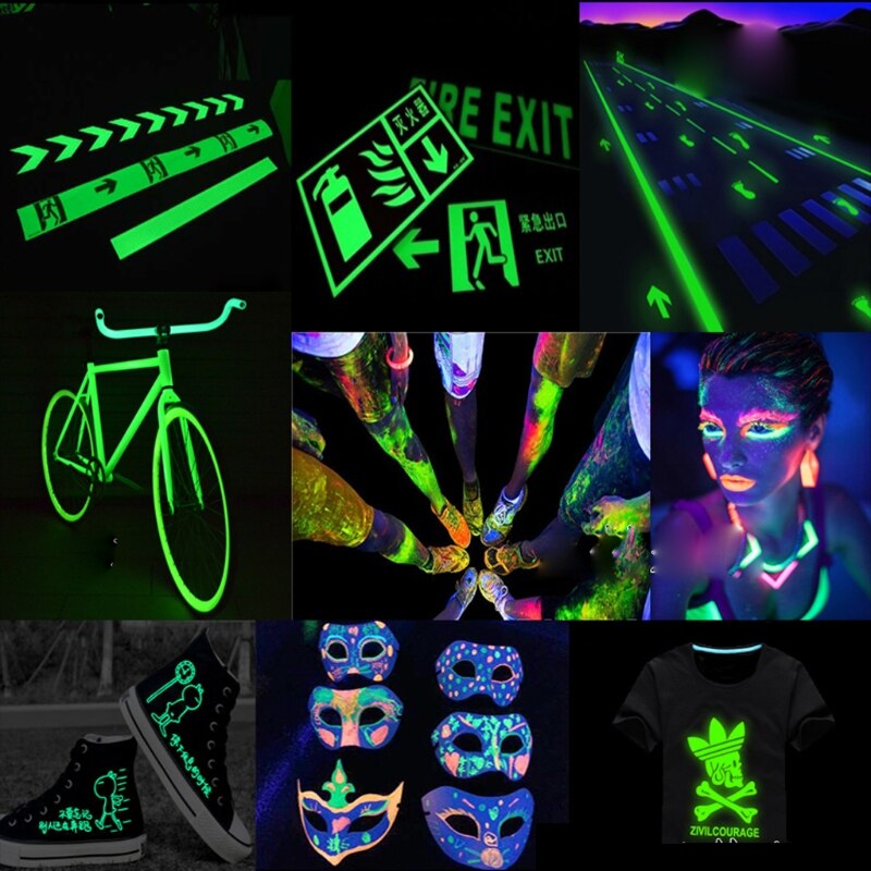 12 Colors Fluorescent Super Bright Glow-in-the-Dar... – Grandado