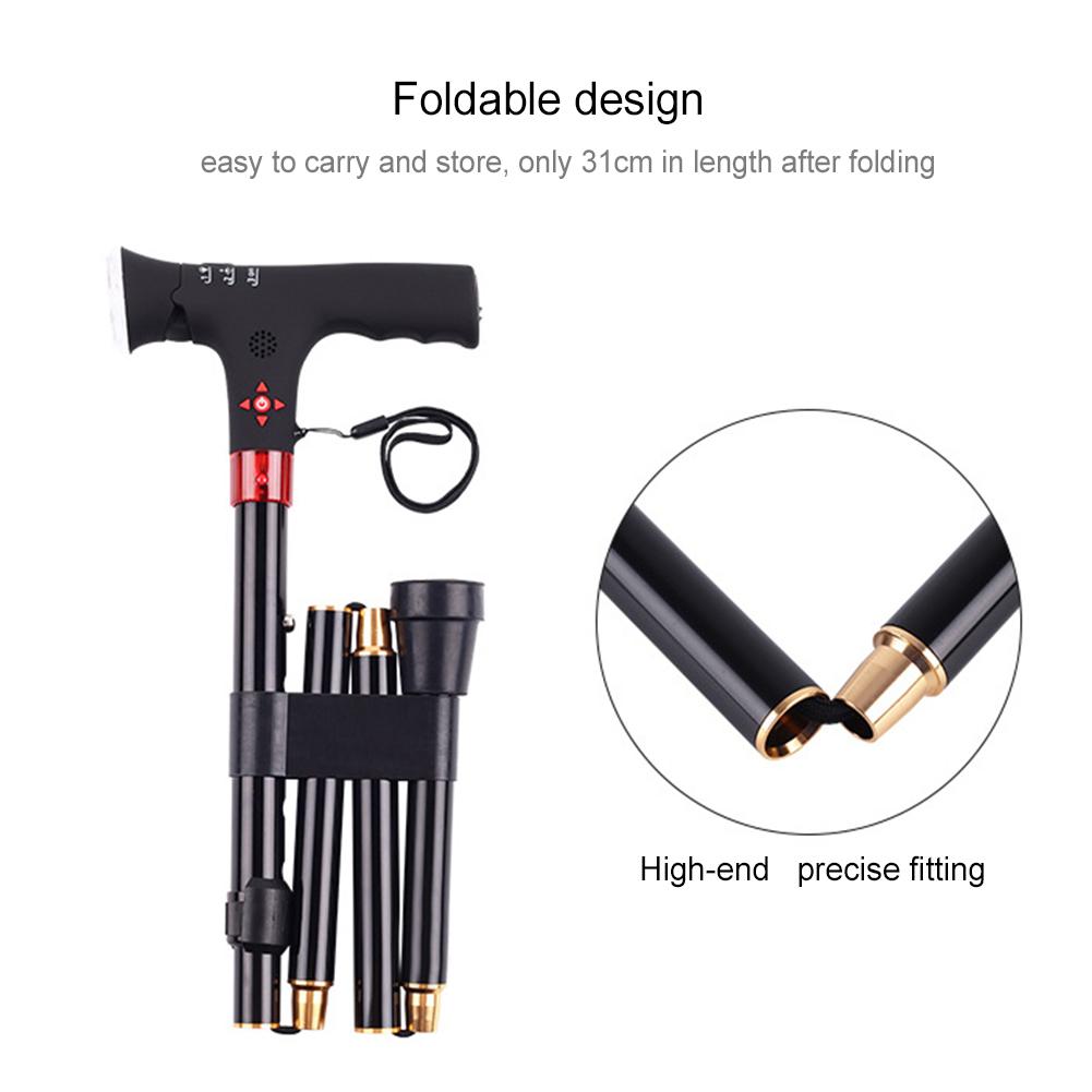 Adjustable Folding Canes with Led Light Anti-slip ... – Grandado