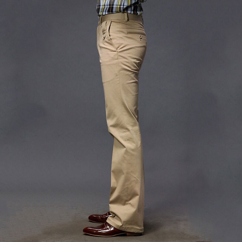 Heren herfst boot cut jeans heren mid waist busine... – Vicedeal