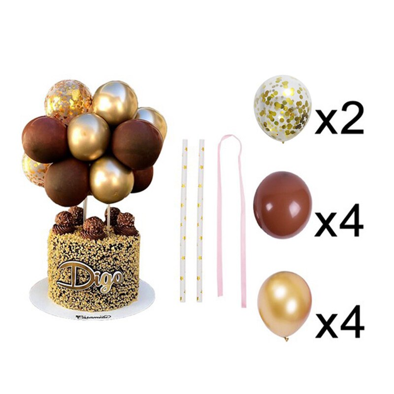 10Pack 5 Inch Ballon Cake Topper Cloud Vorm Confet... – Vicedeal